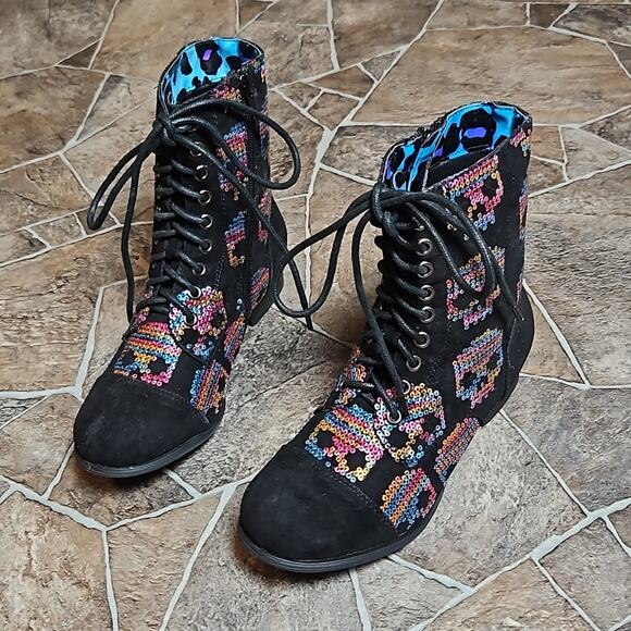 Iron Fist | Shoes | New In Box Iron Fist Sugar Hiccup Skull Combat ...